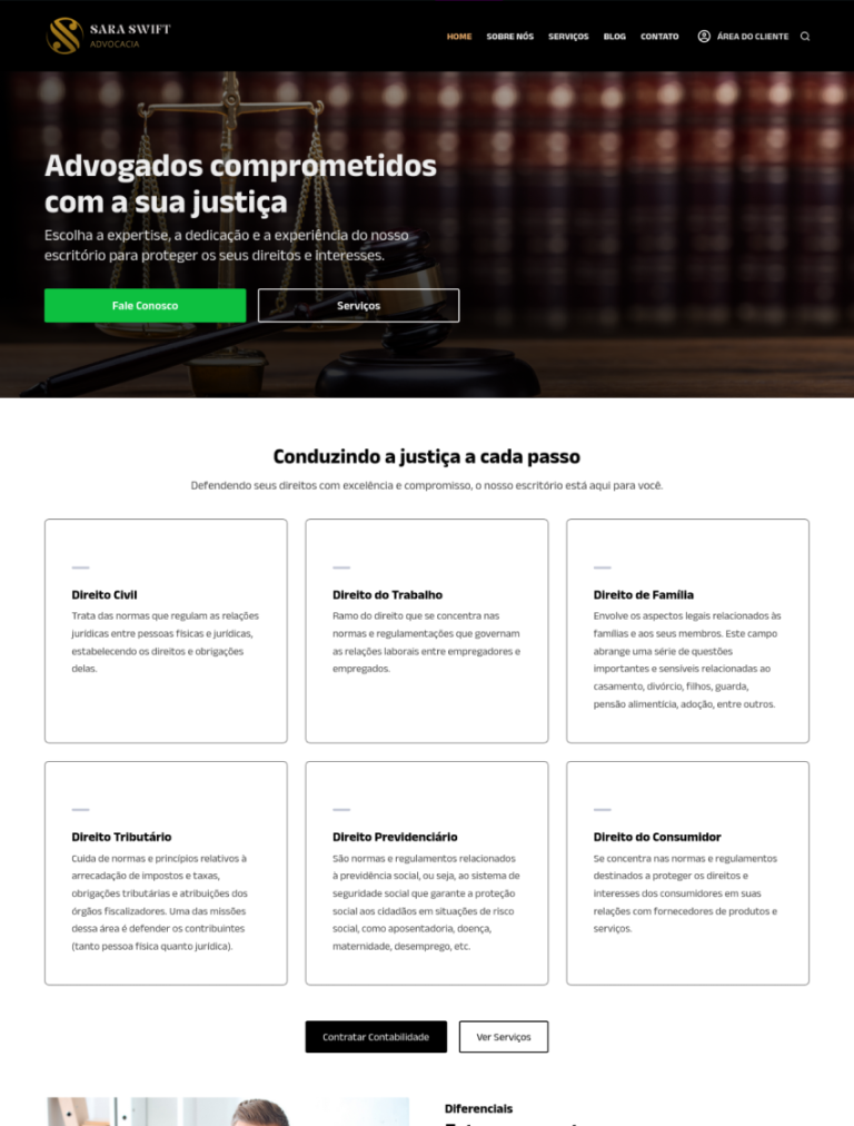 Modelos de sites - Templates de sites prontos - Criação de Sites